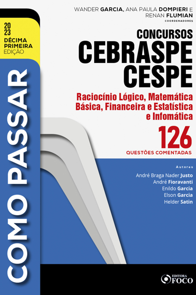 Concursos Cebraspe: raciocínio lógico, matemática e informática